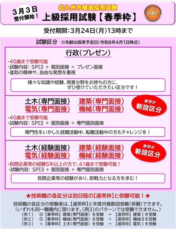 北九州市、春季職員募集…応募締切3/24 | 教育業界ニュース「ReseEd（リシード）」